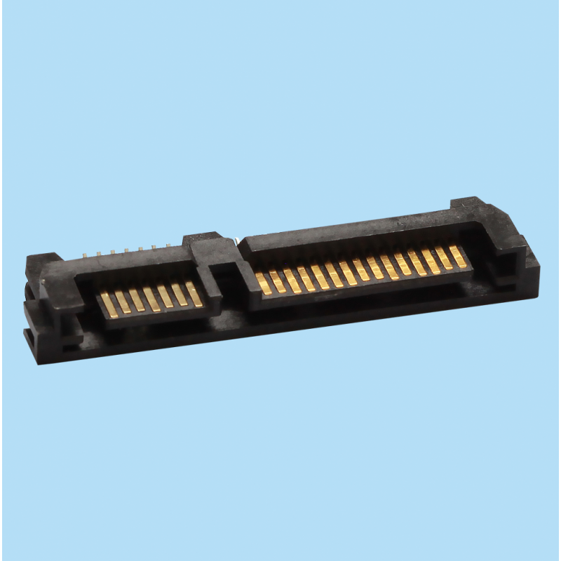 4213 / SERIAL ATA 7 + 15 pins top entry male - SERIAL ATA