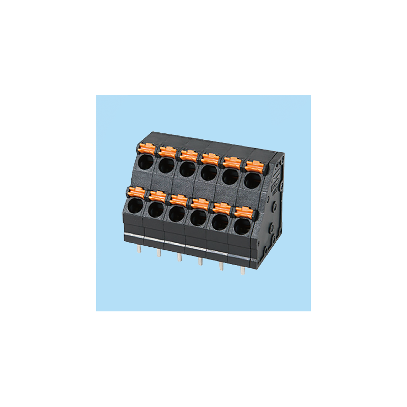 BC0152-02-XX / Screwless PCB PID terminal block - 5.00 mm