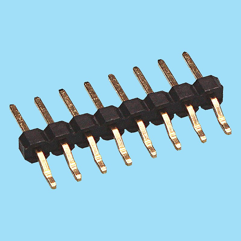 2058 / Angled pin header single row SMD Pitch 2,00 mm