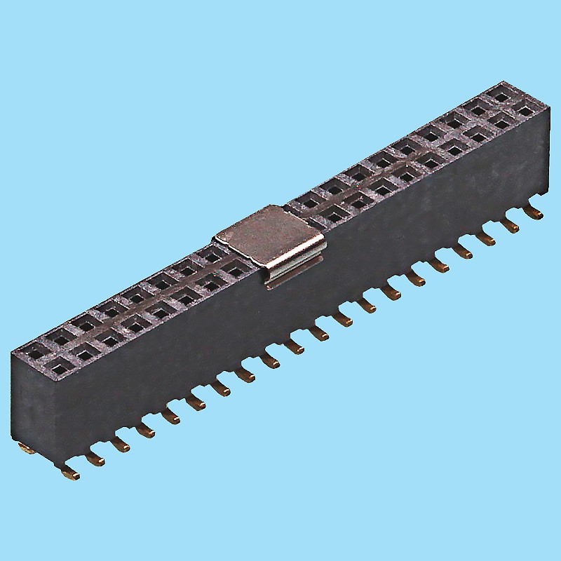 2280 / Conector recto hembra doble fila SMD paso 2,00 mm