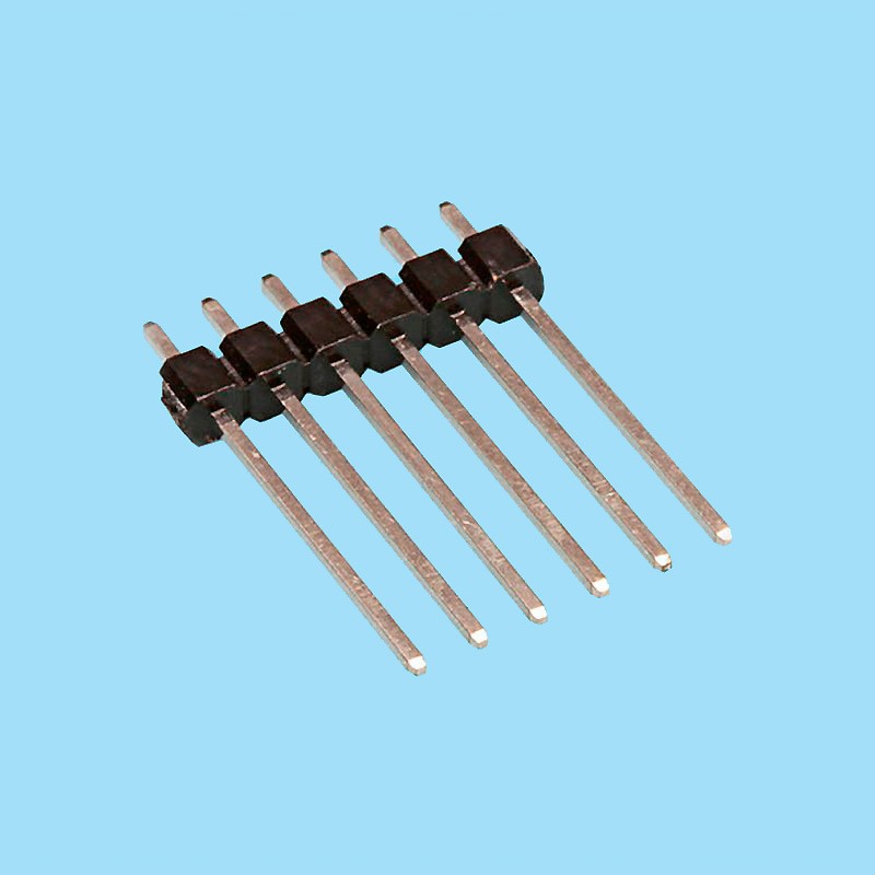 2556 / Regleta recta simple fila - Paso 2,54 mm - Conectores PCB