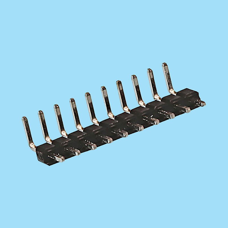 2542 / Angled pin header single row - Pitch 2,54 mm - Conectores PCB