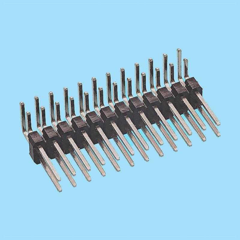 2559 / Angled pin header double row - Pitch 2,54 mm - Conectores board ...