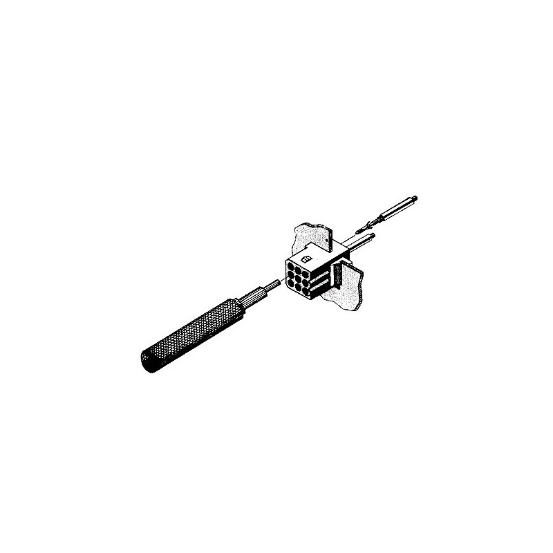 Cylindrical terminals extractor