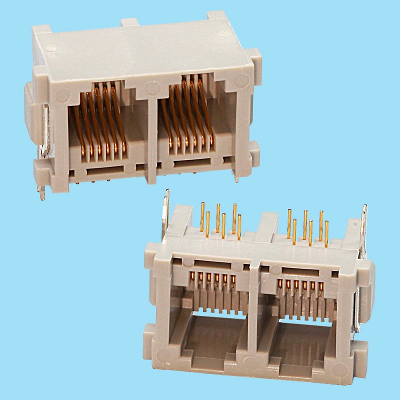 6820 / Telephone angled multi modular plugsCONEXCON
