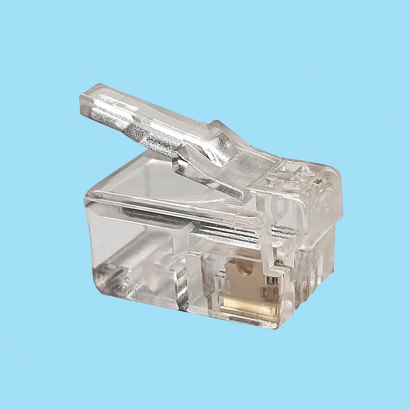 6844 / Telephone modular plugs FCC-68 - 4 Contacts CONEXCON