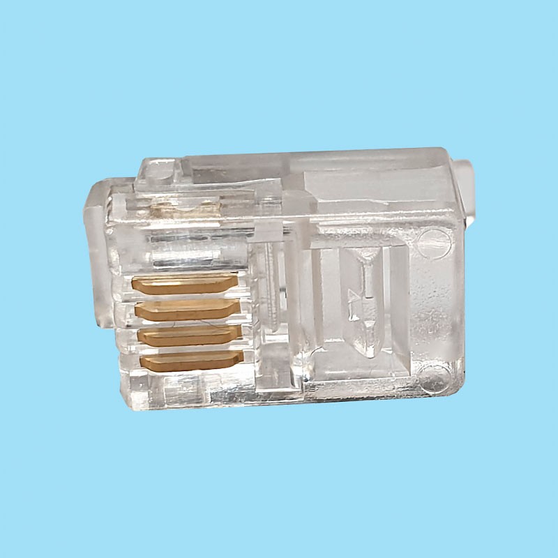 6844 / Telephone modular plugs FCC-68 - 4 Contacts CONEXCON