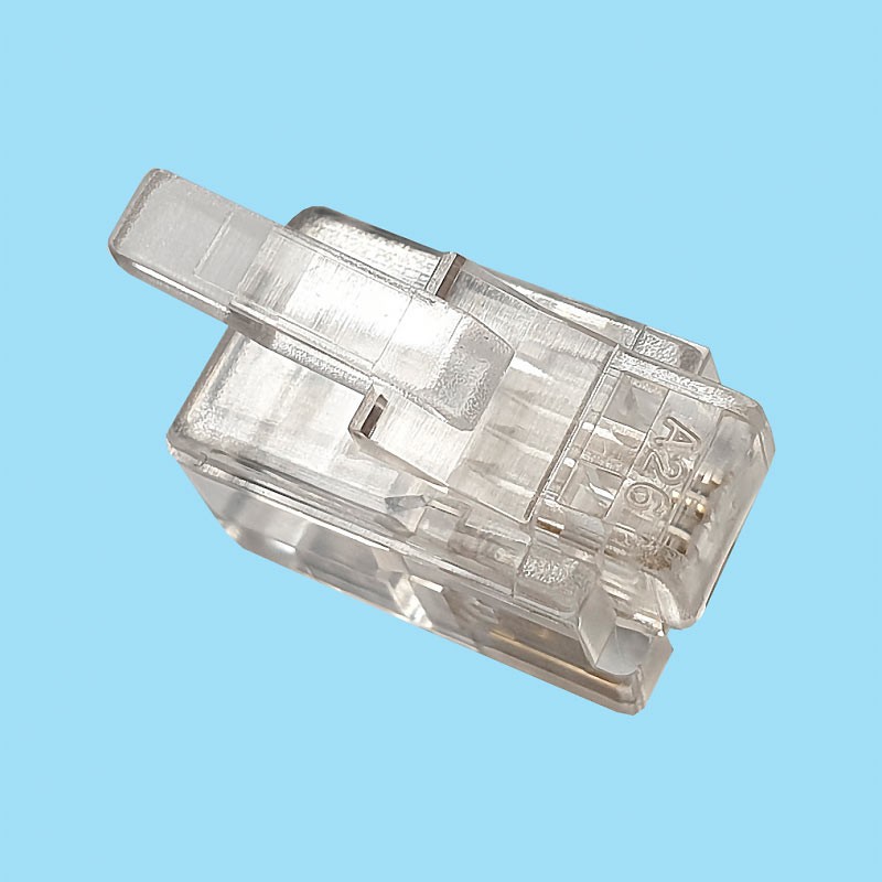 6844 / Telephone modular plugs FCC-68 - 4 Contacts CONEXCON